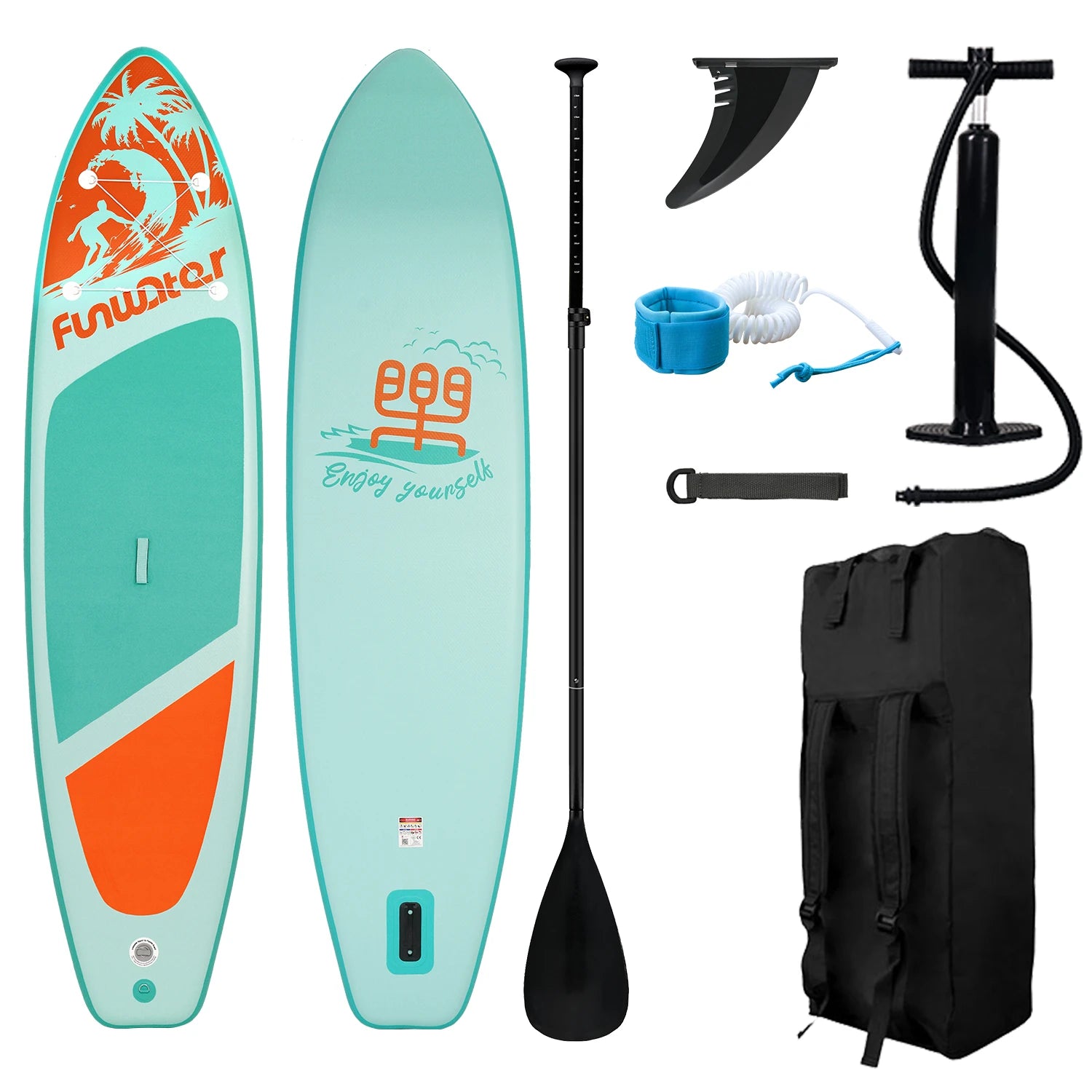 Sup deska v kompletu Funwater Fresh - green – Sup-outlet.si